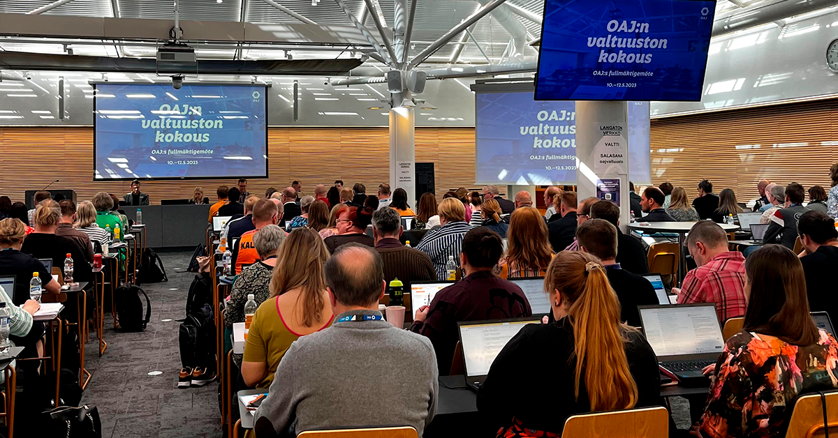 Opiskelijoille äänivaltainen edustus OAJ:n valtuustoon